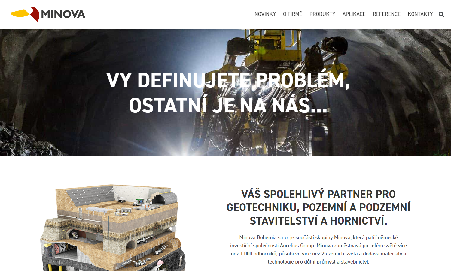 Nový design webu - Minova Bohemia s.r.o.